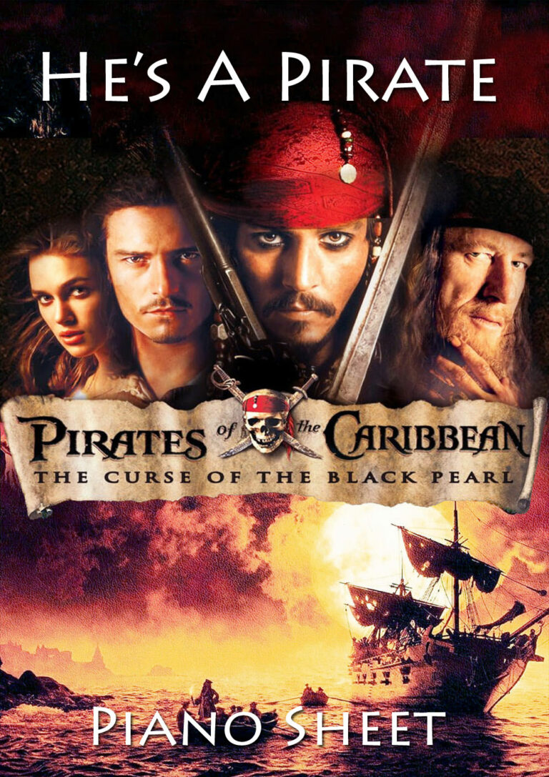 He's A Pirate Intermediate Piano Sheet Music - eSheetMusics.com